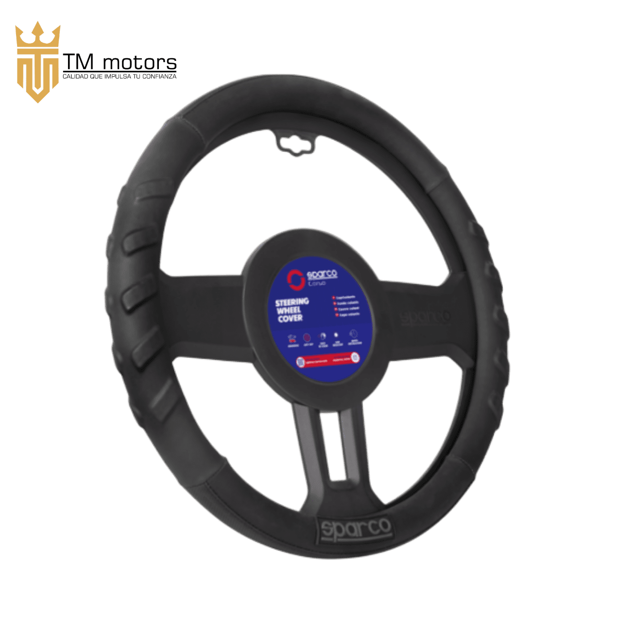 FUNDA DE TIMON SPARCO NEGRO - TM motors